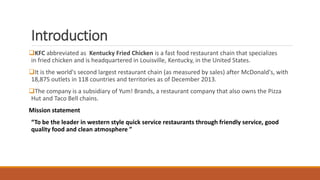 KFC Retail & Franchising | PPTX