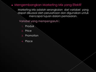 Manajemen Pemasaran Barang dan Jasa dalam Bisnis | PPTX