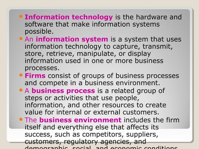 comparision between IT and Information system | PPT