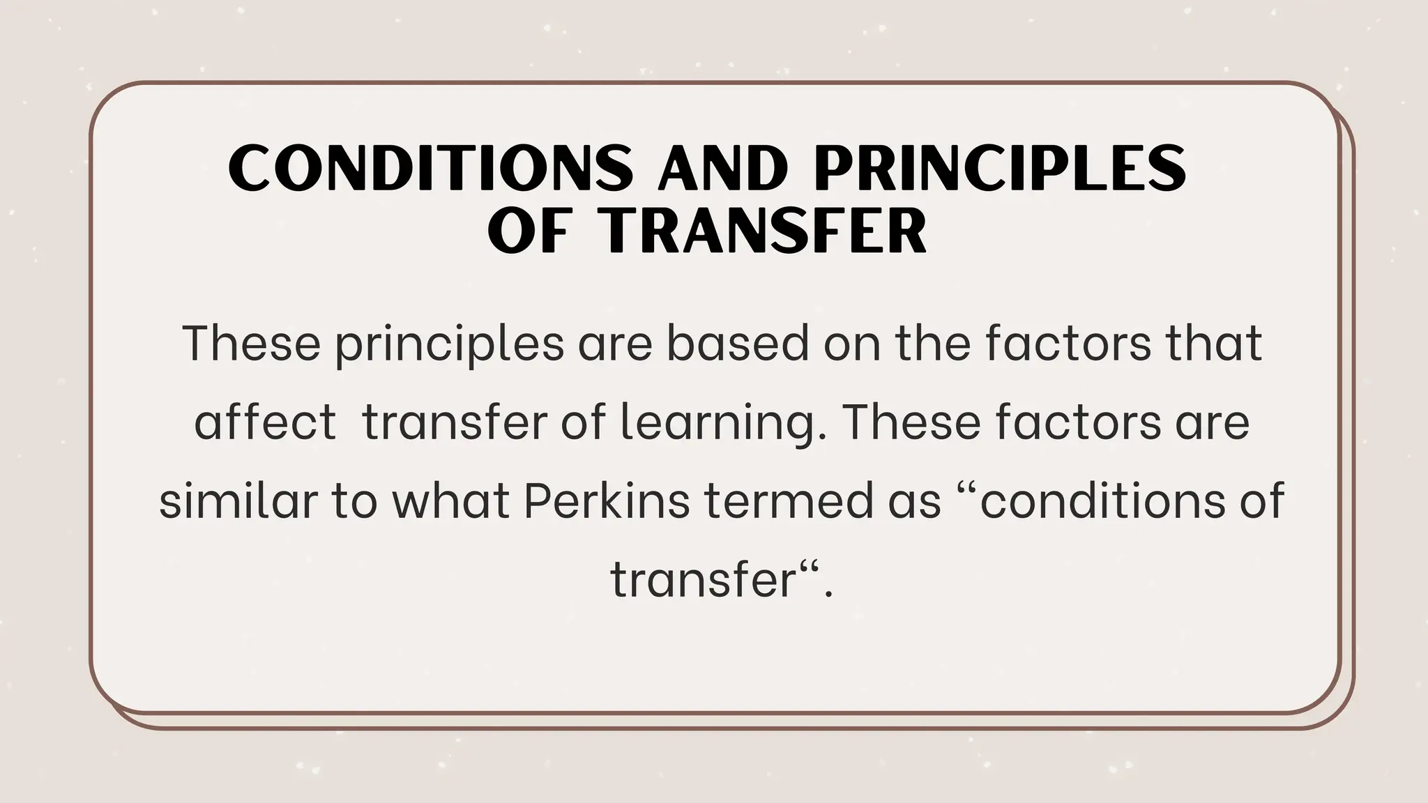 Group 12 - Transfer of Learning (Near, Far, Positive, Negative ...