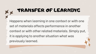 Group 12 - Transfer of Learning (Near, Far, Positive, Negative ...