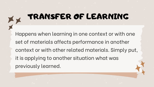 Group 12 - Transfer of Learning (Near, Far, Positive, Negative ...