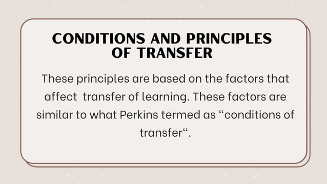 Group 12 - Transfer of Learning (Near, Far, Positive, Negative ...