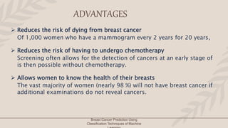 Breast Cancer Prediction. Aware the societypptx | PPT