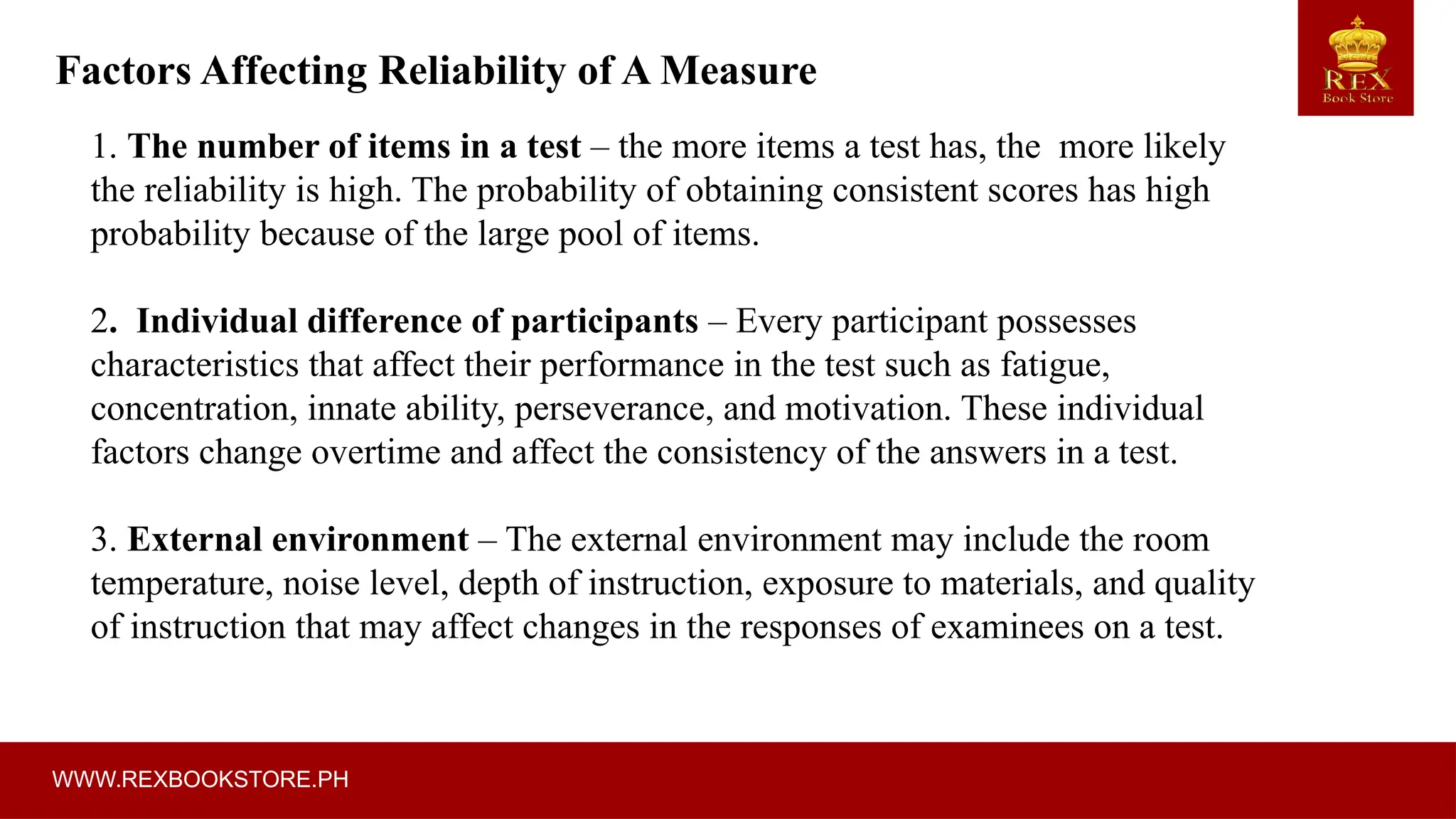 STATISTICS TEST VALIDITY TERTIARY EDUCATION | PPTX