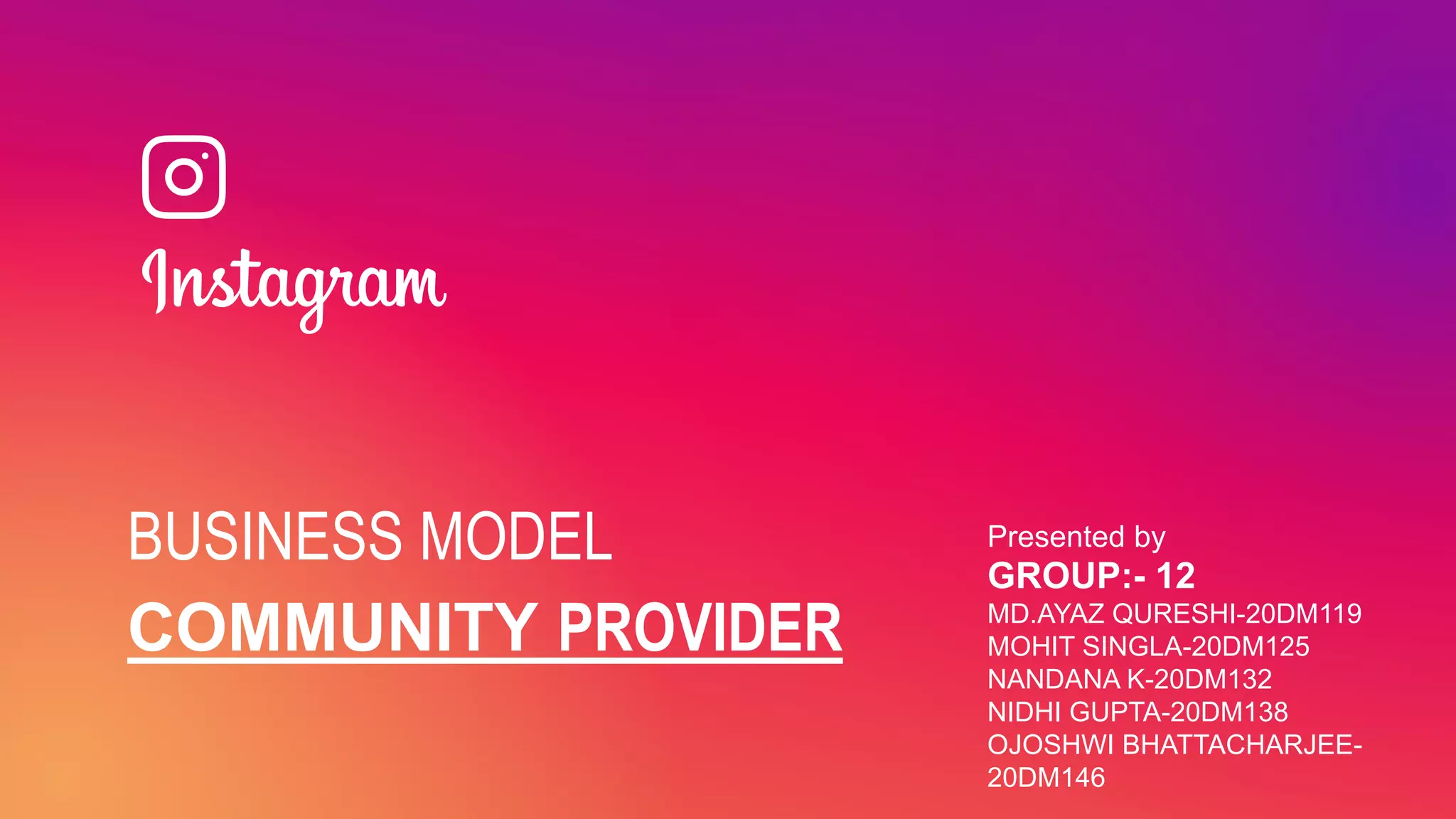 Instagram Business and Revenue Model | PPTX