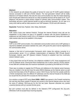 Setup VoIP System and Interconnection with LTE network | PDF