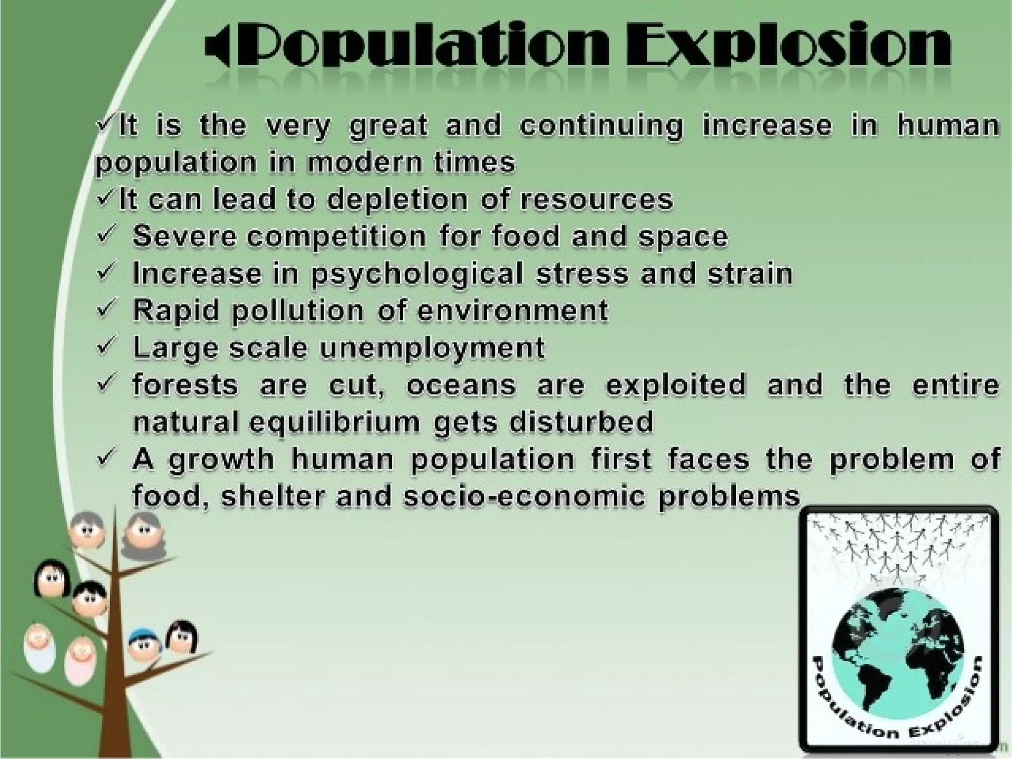 POPULATION AND THE ENVIRONMENT | PPT