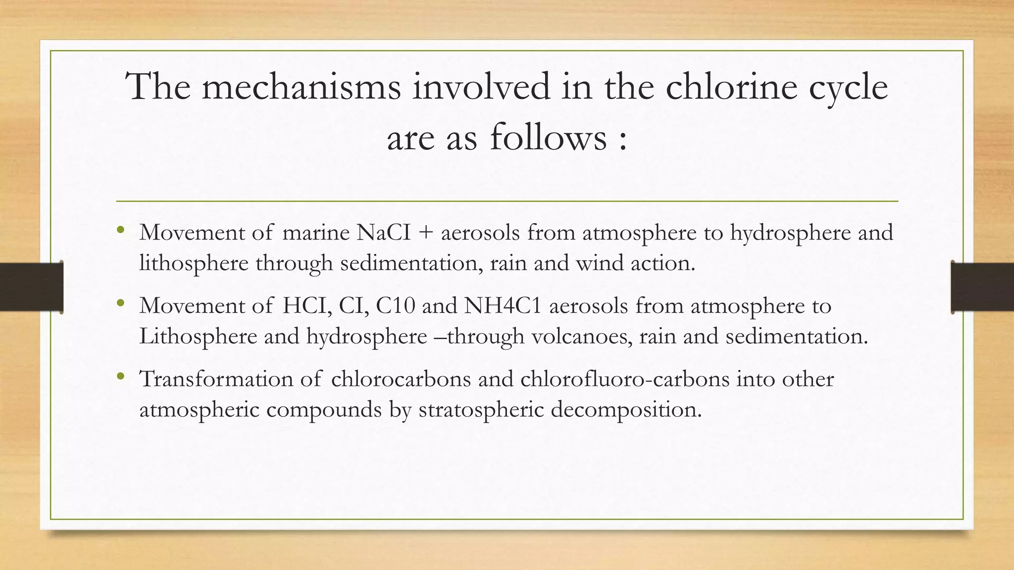 Role of Chlorine in plants | PPTX | Chemistry | Science