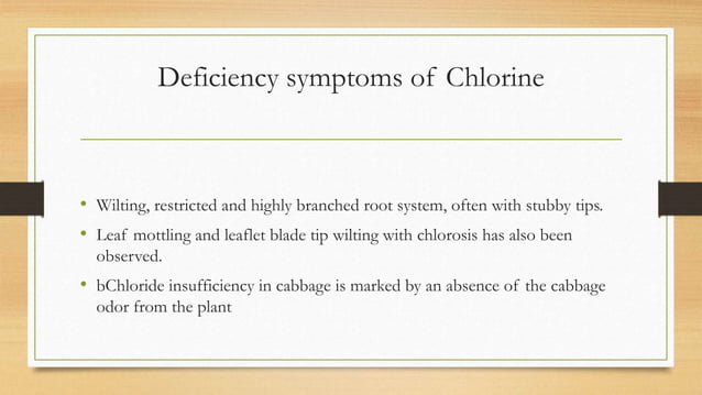 Role of Chlorine in plants | PPTX | Chemistry | Science