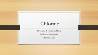 Role of Chlorine in plants | PPTX