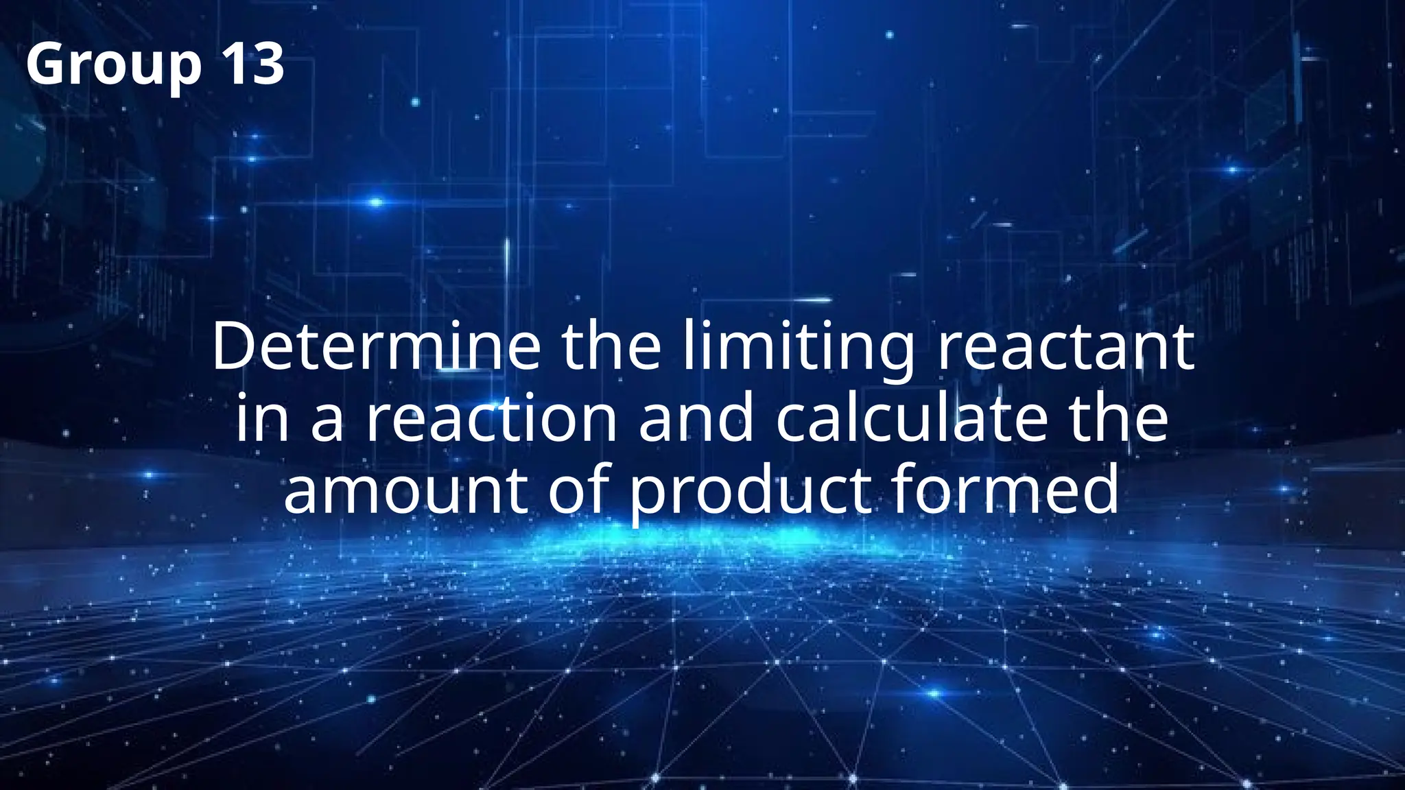 Determine the limiting reactant in a reaction and calculate the amount ...