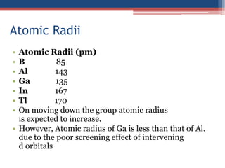 Group 13 elements | PPTX