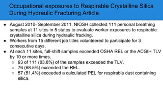 Group 13 Fracking and Silica Dust Exposure | PPT