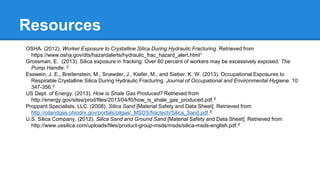 Group 13 Fracking and Silica Dust Exposure | PPT