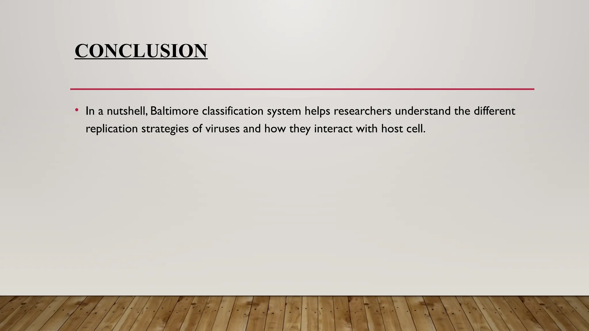 Presentation on viral classification for dp | PPTX