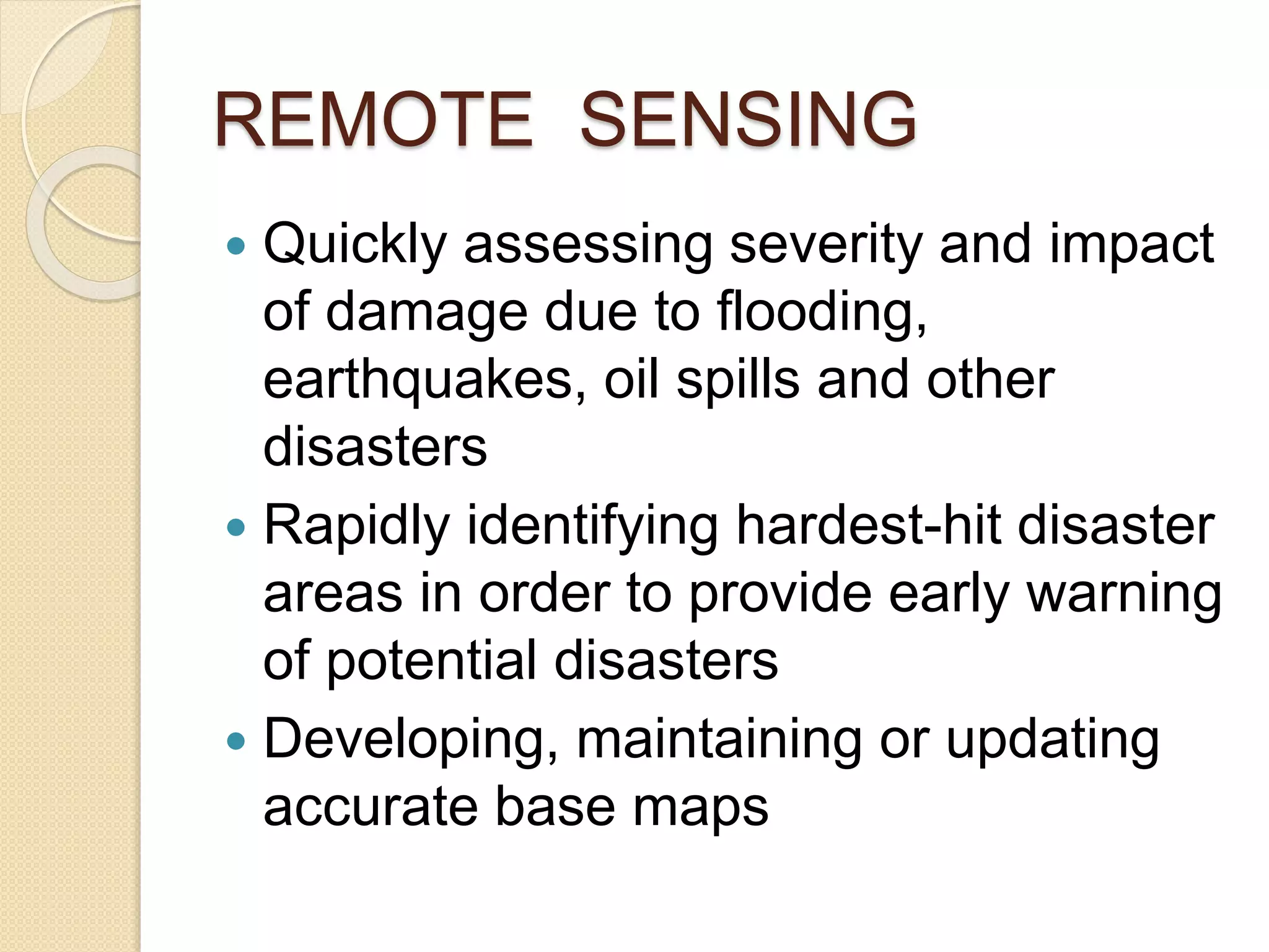geo information ppt in disaster management | PPTX