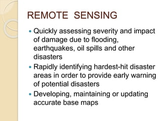 geo information ppt in disaster management | PPTX