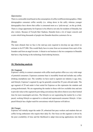 EXPRESSO BUSINESS PLAN | PDF