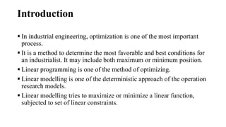 A brief study on linear programming solving methods | PPTX