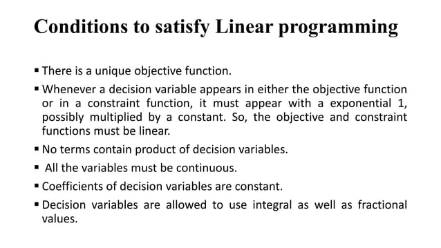 A brief study on linear programming solving methods | PPT | Free Download A brief study on linear programming solving methods | PPT | Free Download