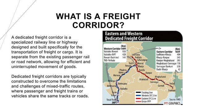Indian Railways - Freight corridor details | PPTX