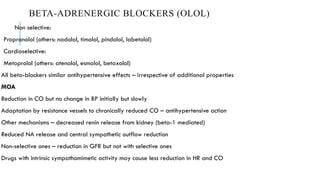 Hyoertension Pharmacology and regulation of blood pressure.pptx