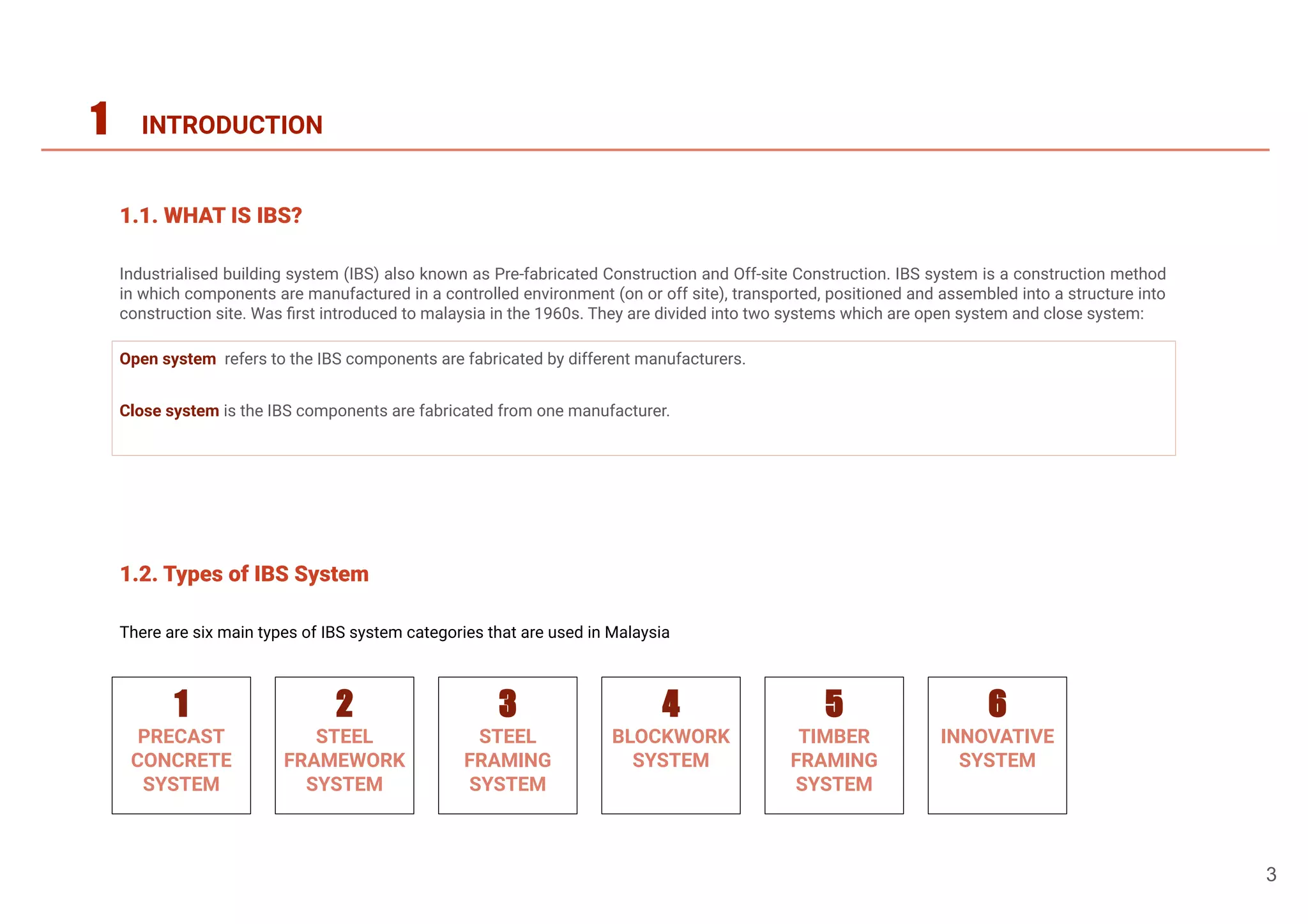 Project 1: Industrialised Building System [ IBS ] | PDF