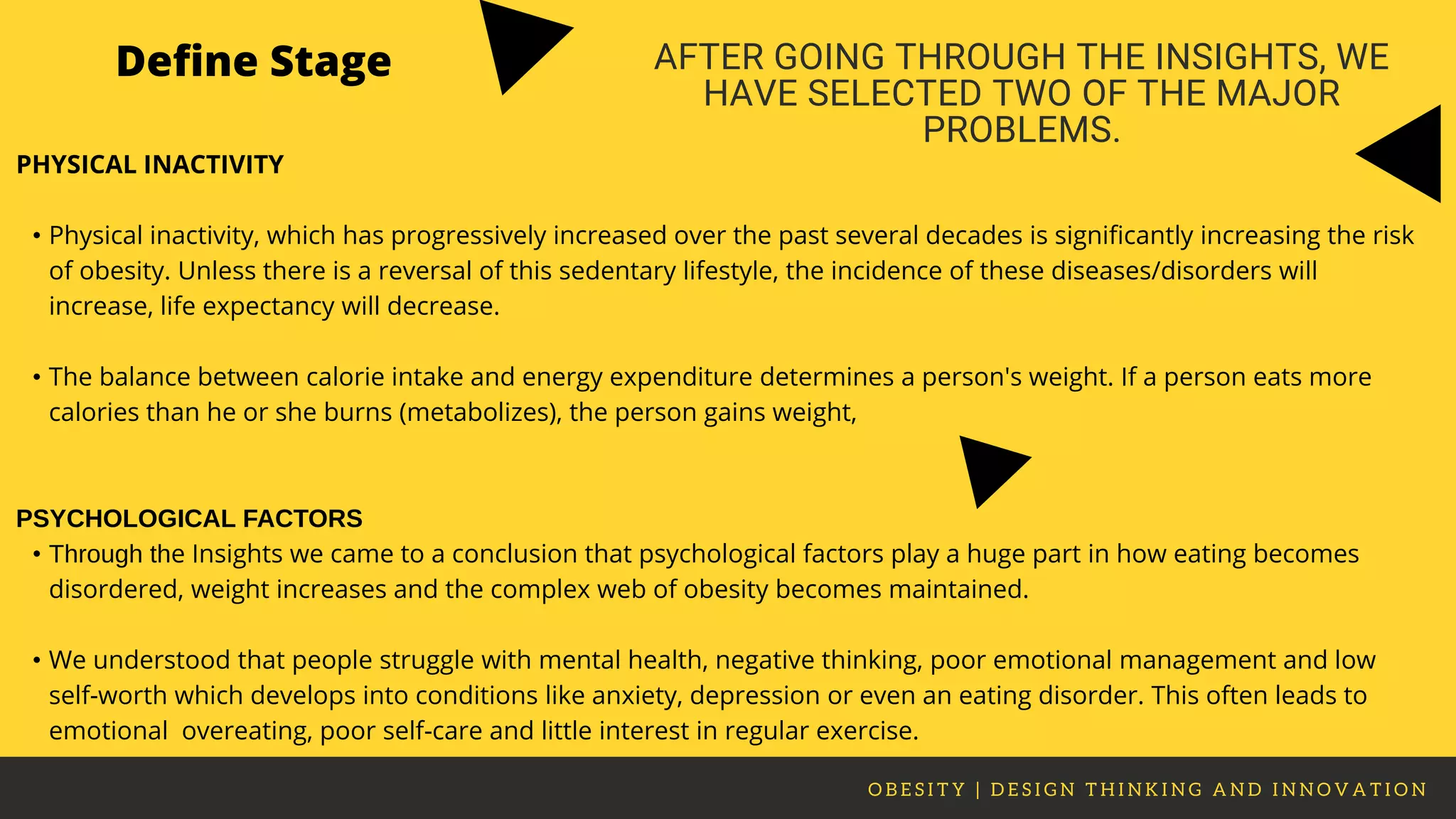 Obesity - Design thinking | PPSX