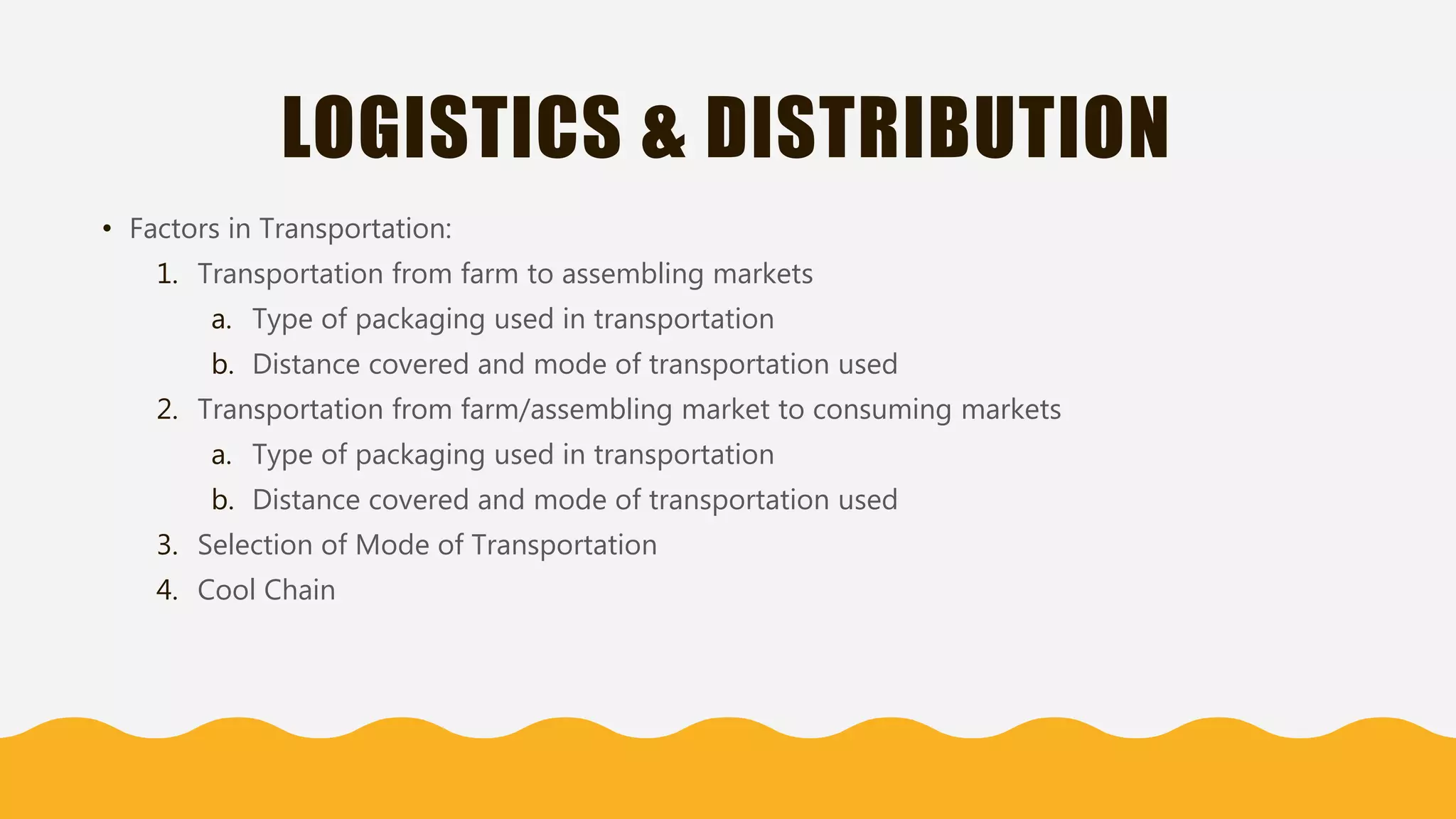 Supply Chain of Orange in India | PPTX
