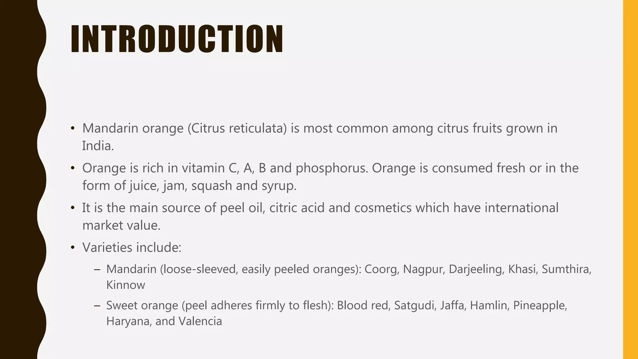 Supply Chain of Orange in India | PPTX