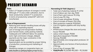 Supply Chain of Orange in India | PPTX
