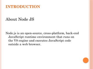 Student Management System Using Node JS. | PPTX