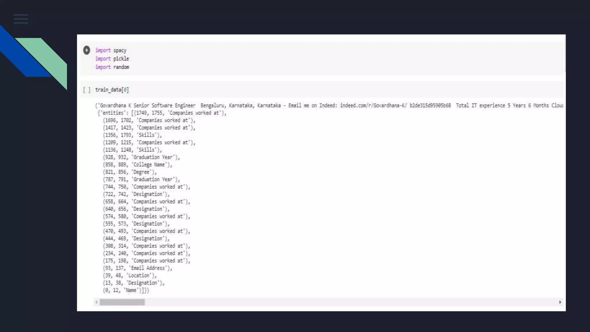 Resume And Cv Summarization Using Nlp Pptx Databases Computer