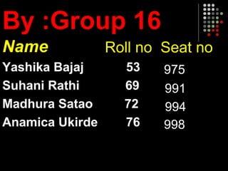 Group 16 presentation | PPT