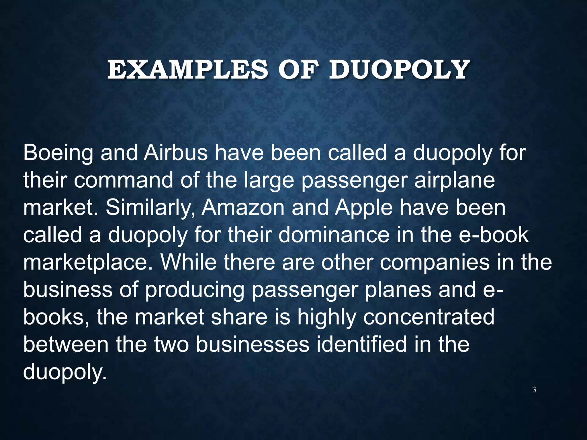 Oligopoly & Duopoly | PPT