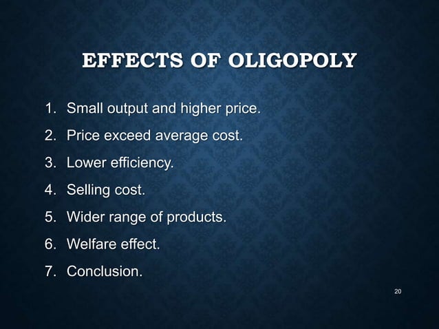 Oligopoly & Duopoly | PPT | Large Business | Business