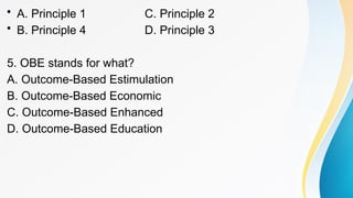 Group 18 - Outcome-Based Education for Teacher Preparation Curriculum ...