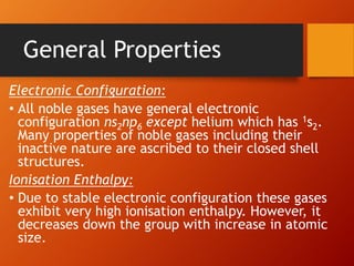 Group 18 elements | PPTX