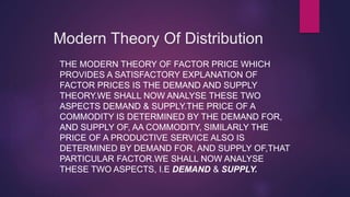 General Theory of Factor Pricing | PPTX