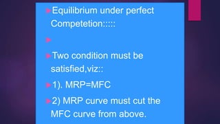 General Theory of Factor Pricing | PPTX