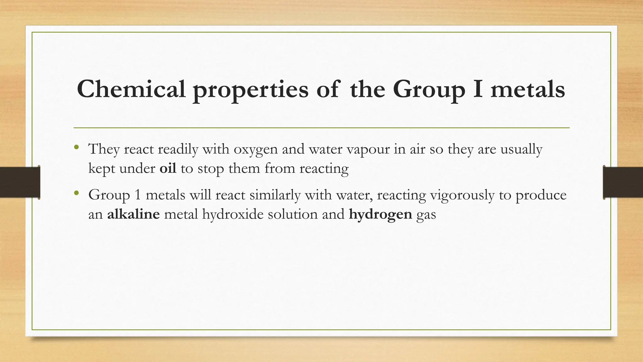 GROUP 1 AND 2 METALS Physical and chemical Properties | PPTX