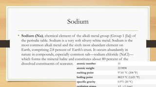 GROUP 1 AND 2 METALS Physical and chemical Properties | PPTX