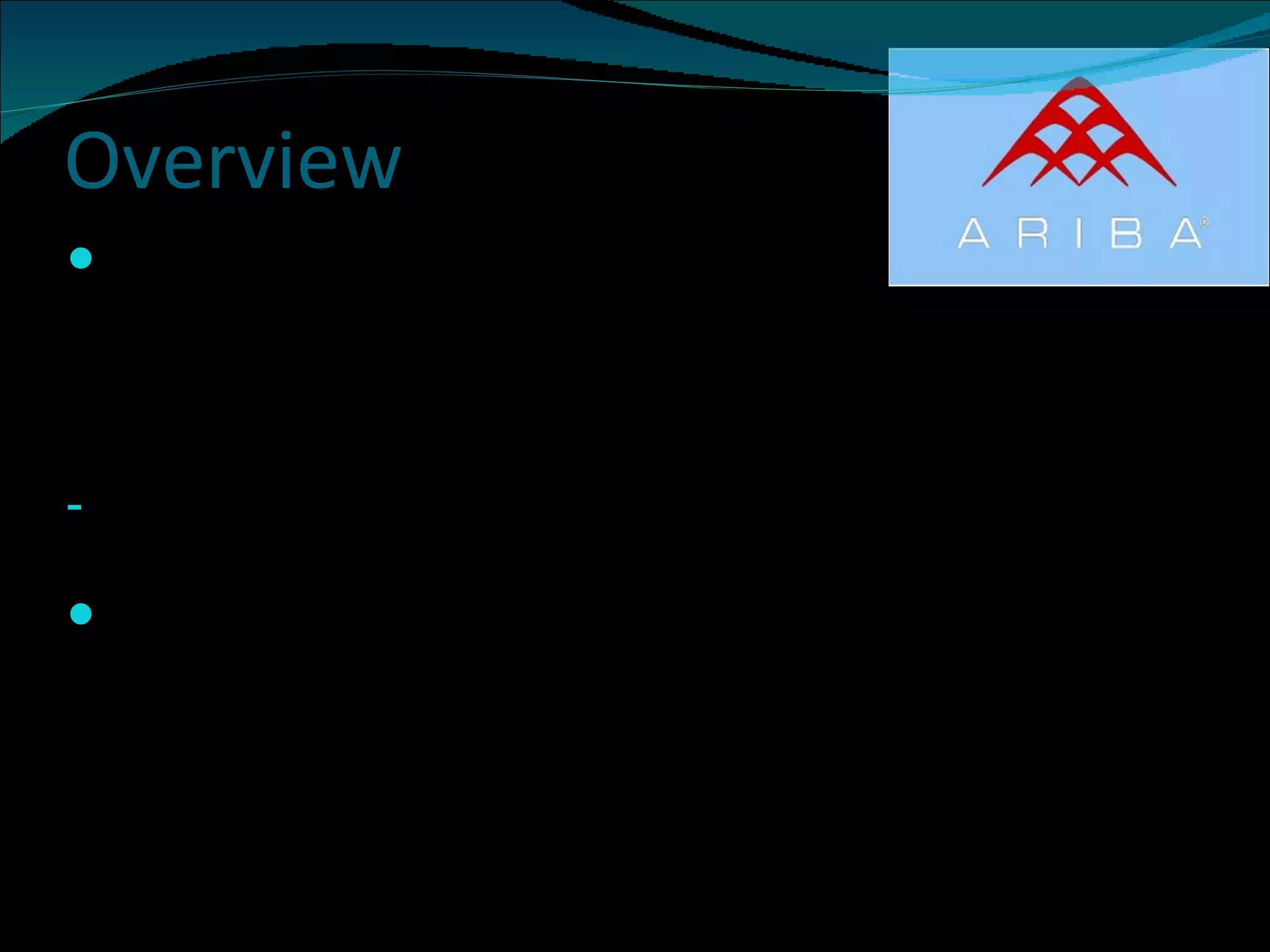 Ariba | PPT | Business | Business and Finance