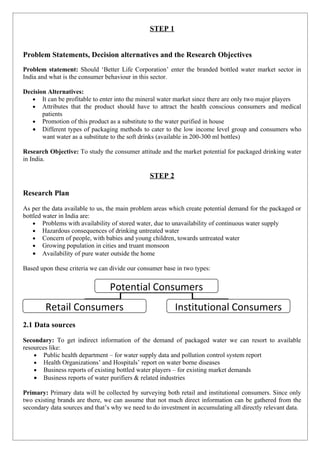 bottled water final | DOC | Business | Business and Finance