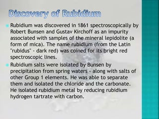 Group IA table of elements | PPTX