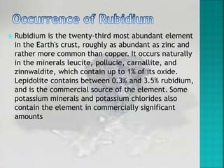 Group IA table of elements | PPTX