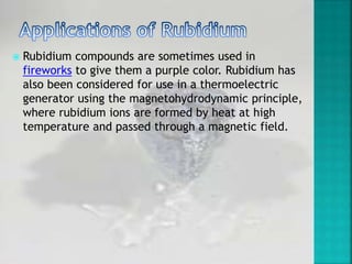 Group IA table of elements | PPTX