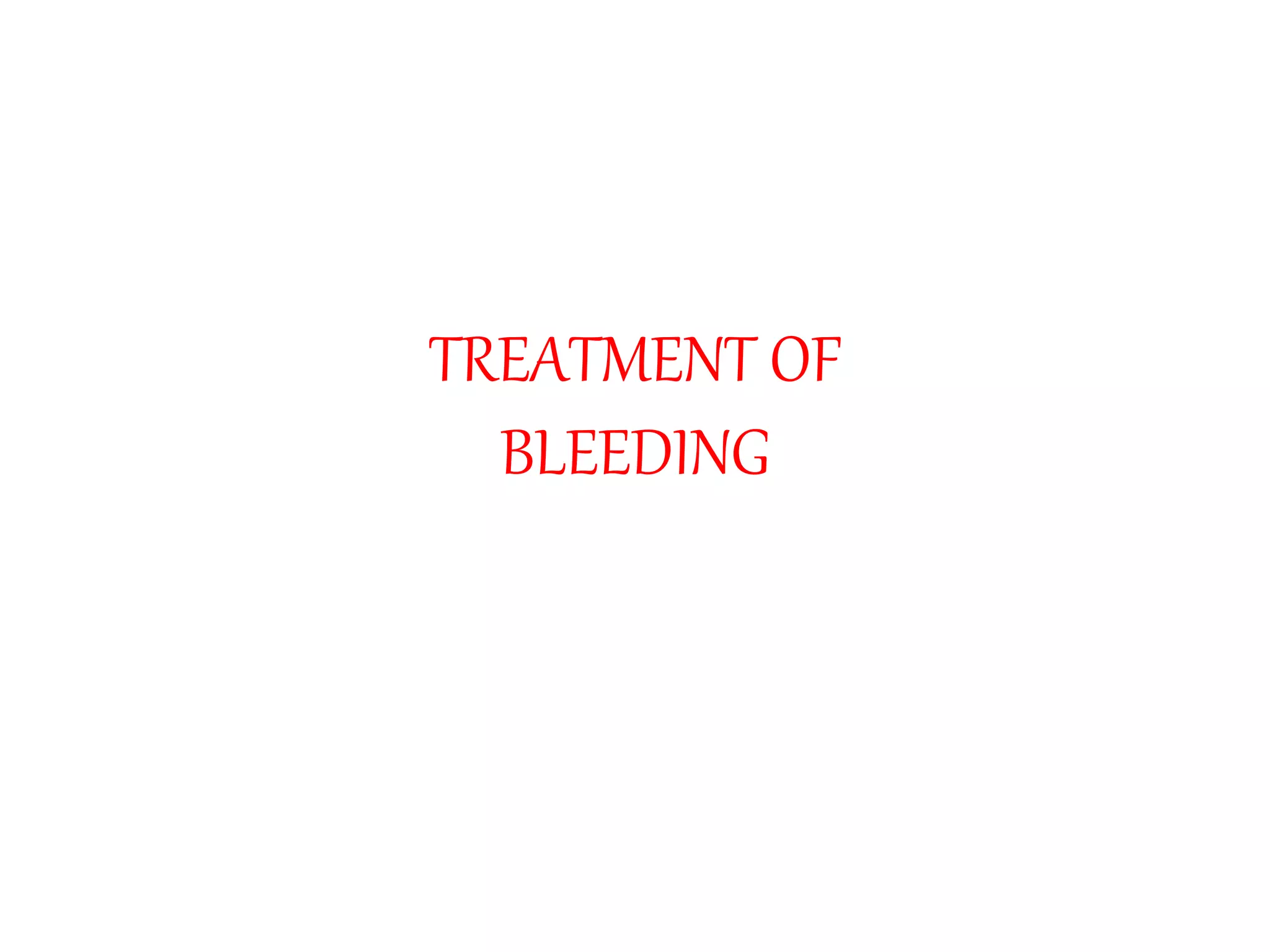 Basic First Aid (Bleeding) | PPTX