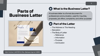 Group 1_Part, Styles, and Four point plan Business Letter | PDF